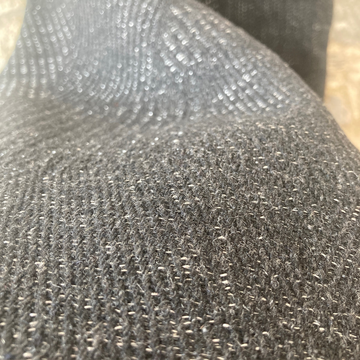 Black Jacquard Wool Polyester Mix Fabric £19M – Make Fabric Boutique