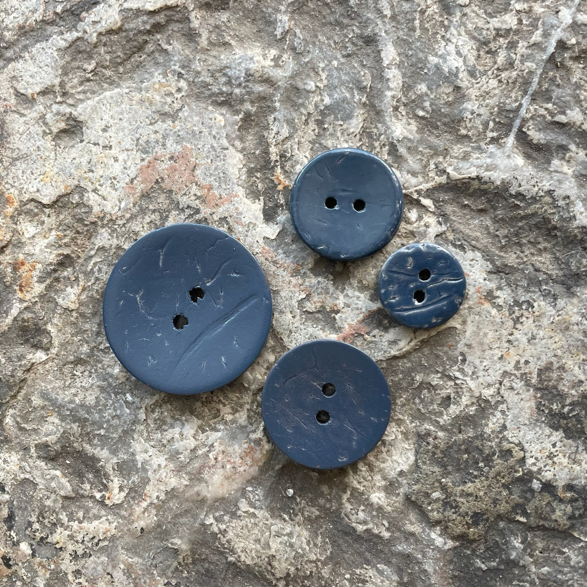 Matt Blue Coconut Shell Button – Make Fabric Boutique