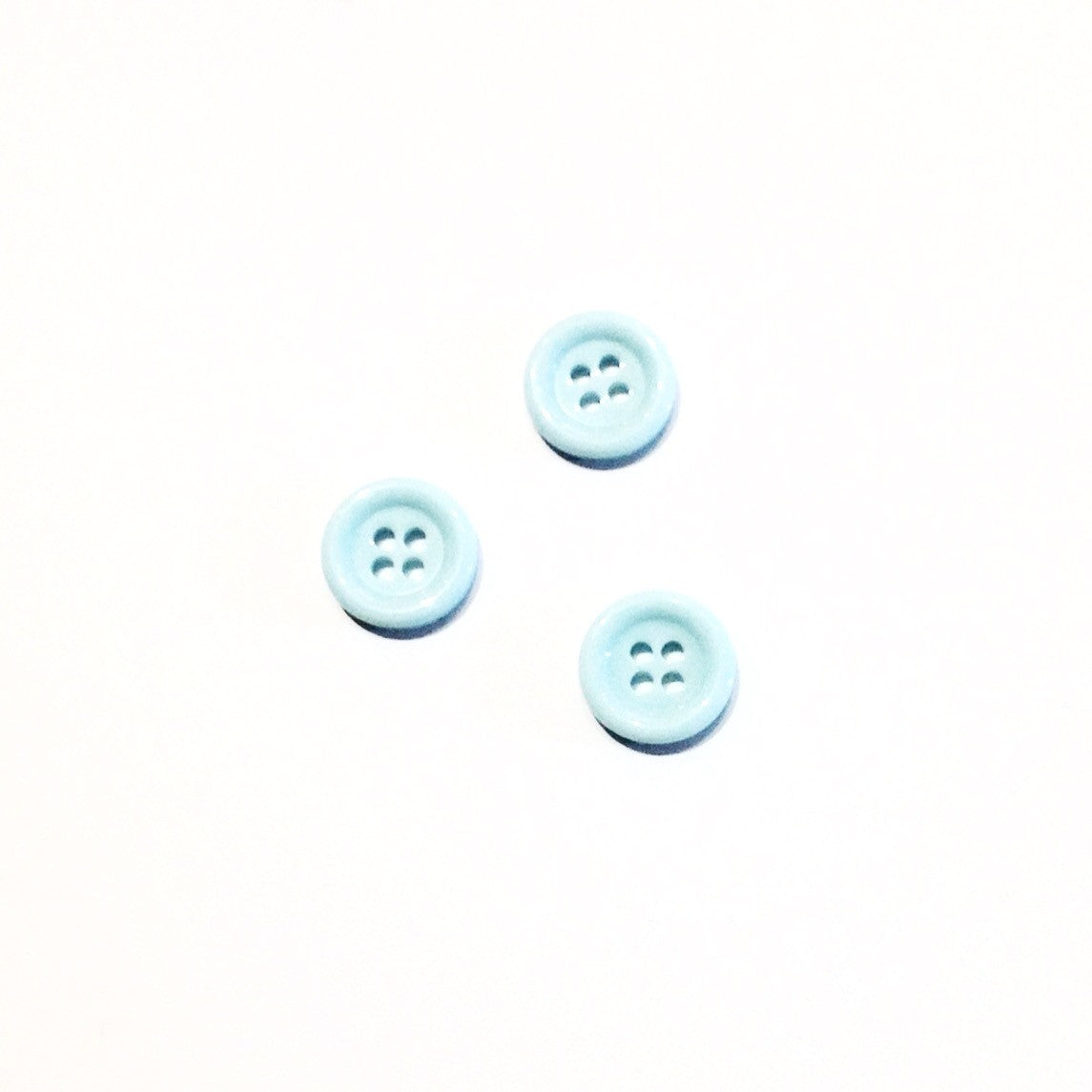 Four Holed Baby Blue Button – Make Fabric Boutique