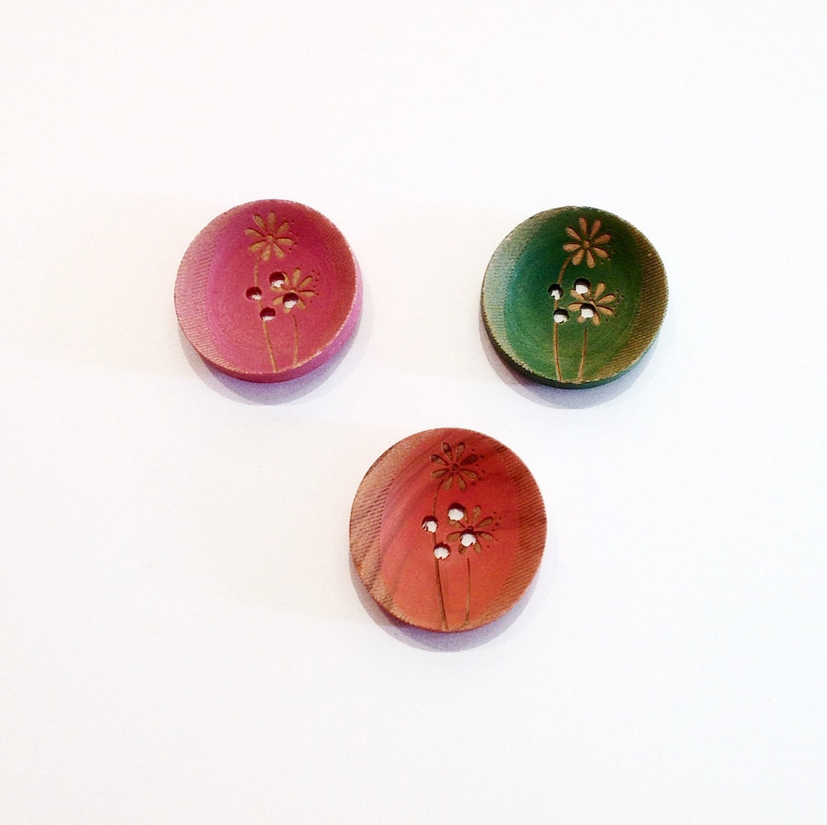 Wooden Flower Stem Button – Make Fabric Boutique