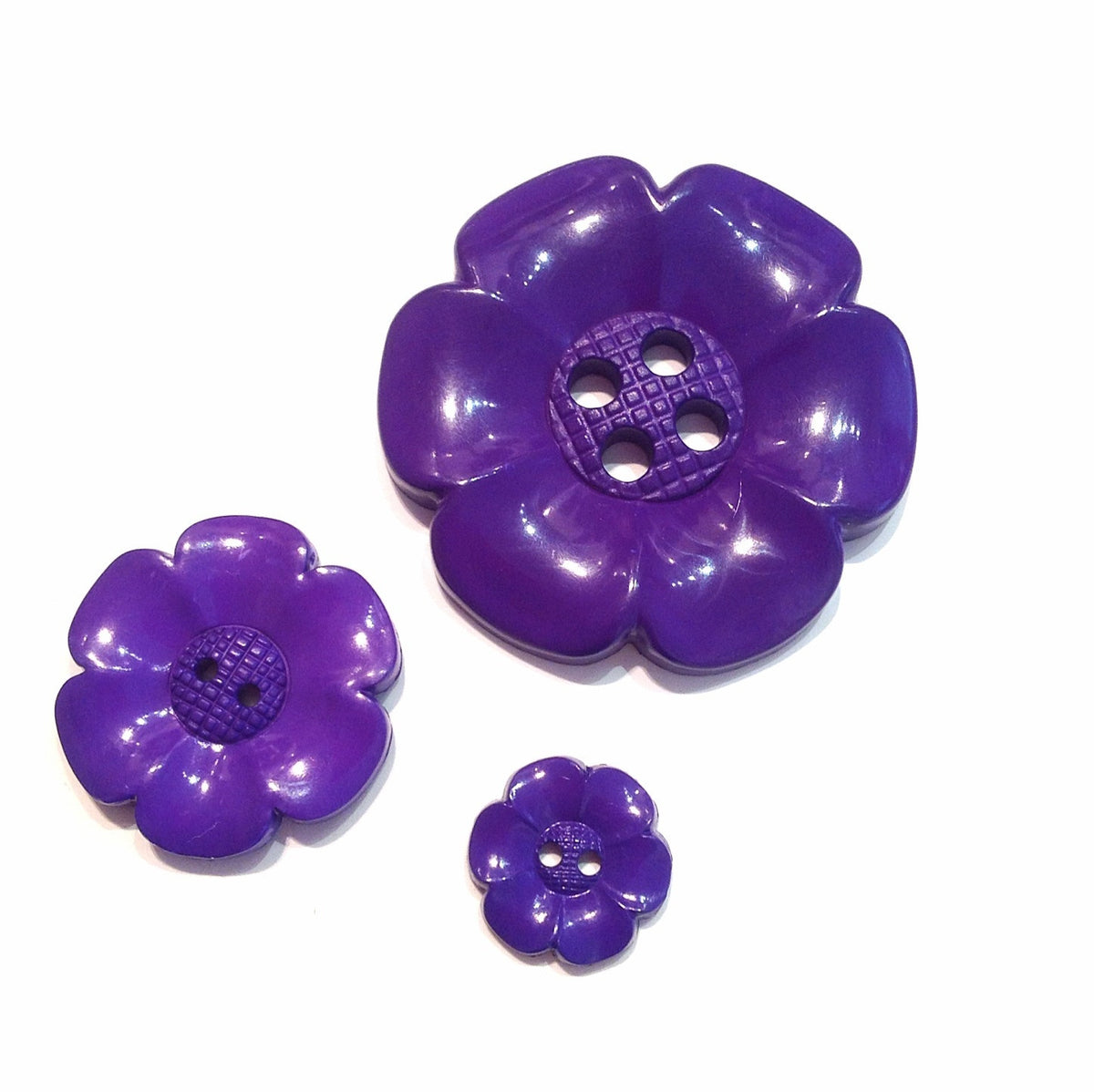 Purple Flower Button – Make Fabric Boutique