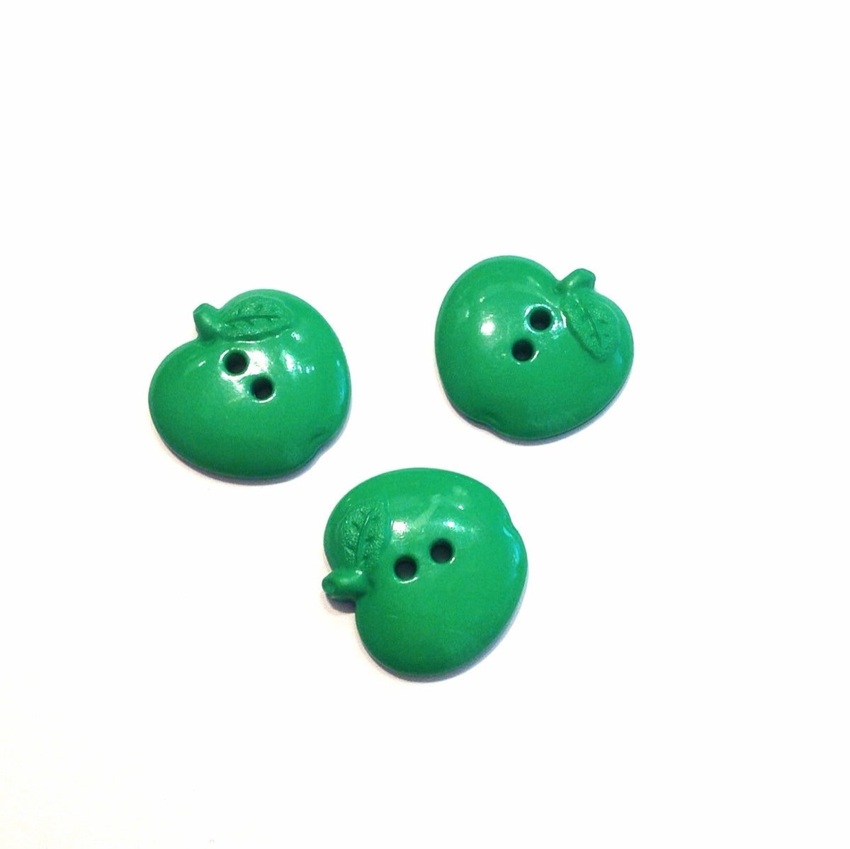 Large Green Apple Button – Make Fabric Boutique