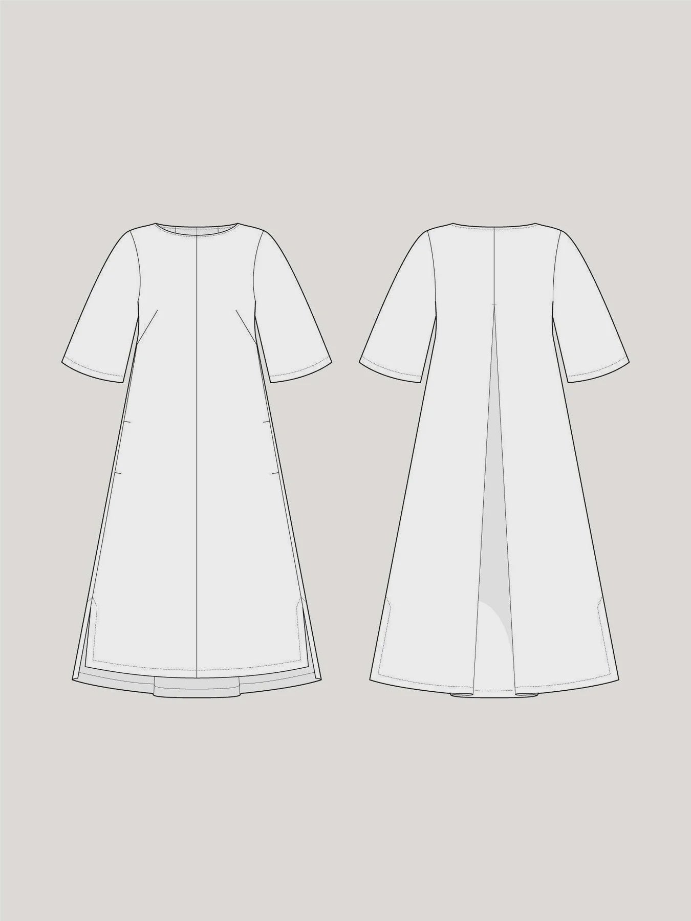 Box Pleat Dress Pattern By The Assembly Line – Make Fabric Boutique