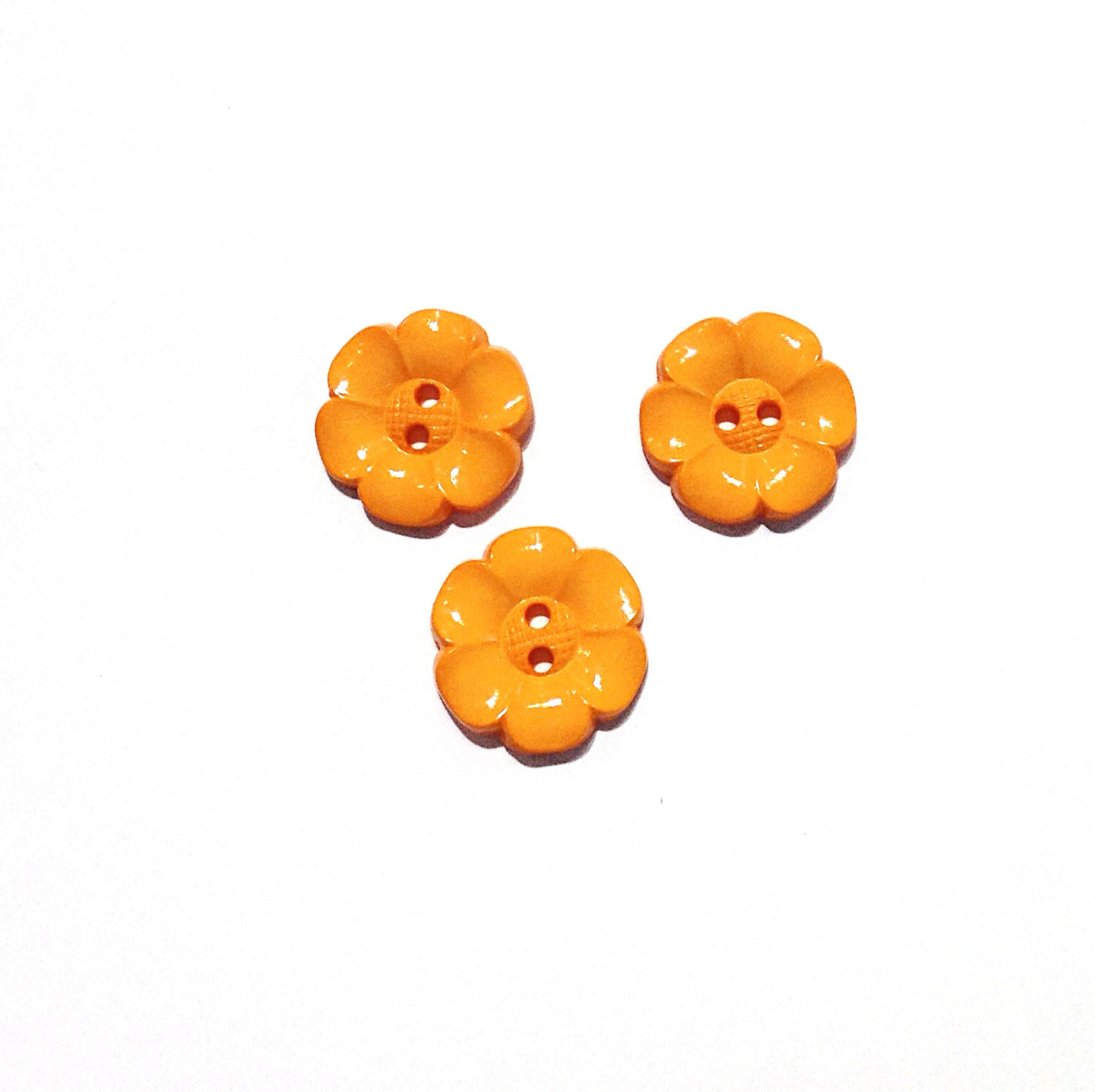 Orange Flower Button – Make Fabric Boutique