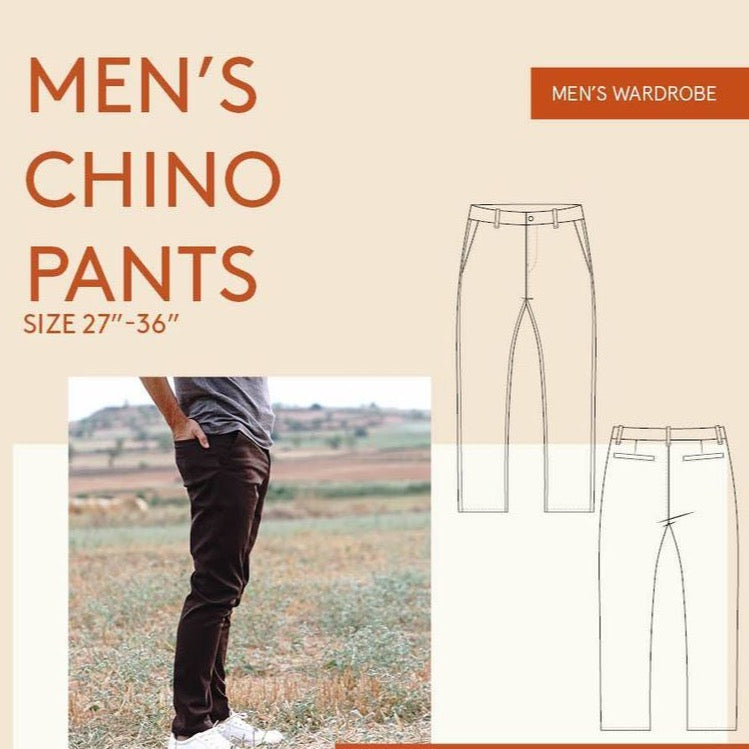 Chino Pants Sewing Pattern by Wardrobe by Me – Make Fabric Boutique