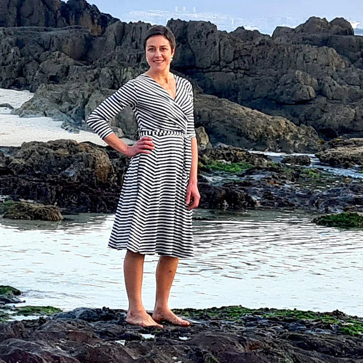 Wanda Wrap Dress Pattern by Wardrobe by Me – Make Fabric Boutique