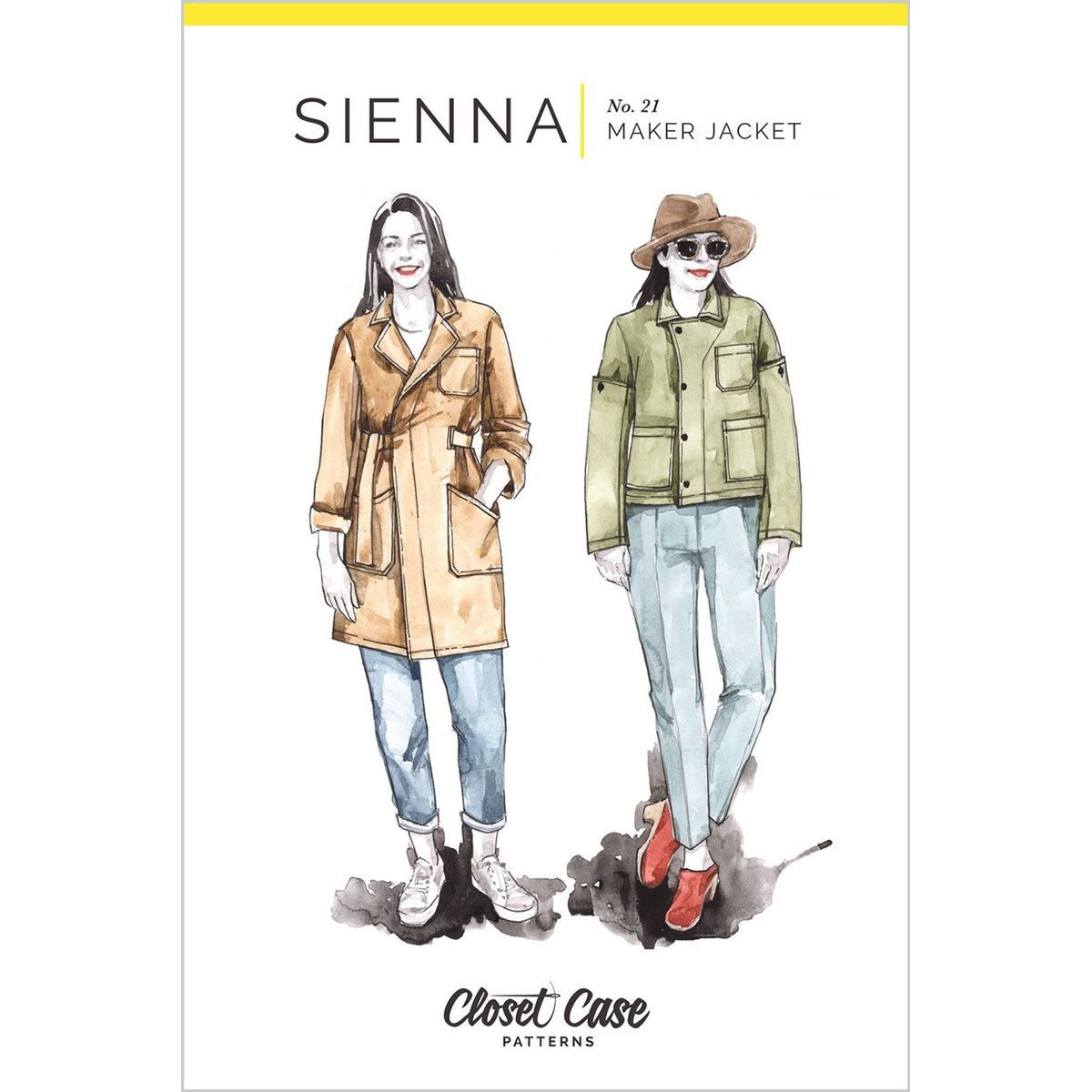 Sienna Maker Jacket Pattern By Closet Core – Make Fabric Boutique